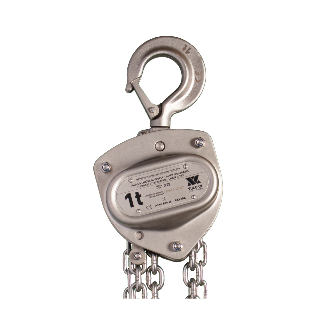 1t Stainless Steel Chain Block XTS with Overload Protection | Rigging ...